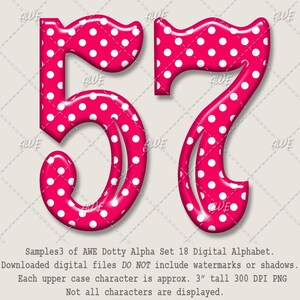 Dotty Alpha Set 18 Digital Alphabet by Awesomescrapper, High Quality ...