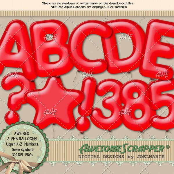 Alphabet Balloons - Etsy