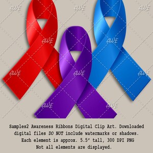 Awareness Ribbons Digital Clip Art by Awesomescrapper - High Quality ...