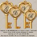 Monogram Keys Digital Alphabet & Clipart by Awesomescrapper - High ...