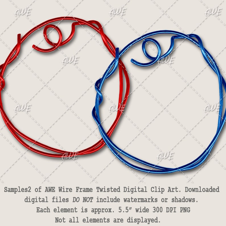 Wire Frame Twisted Digital Clip Art by Awesomescrapper - High Quality ...