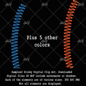 SLINKY Digital Clip Art by Awesomescrapper - High Quality, 300 DPI Pngs ...