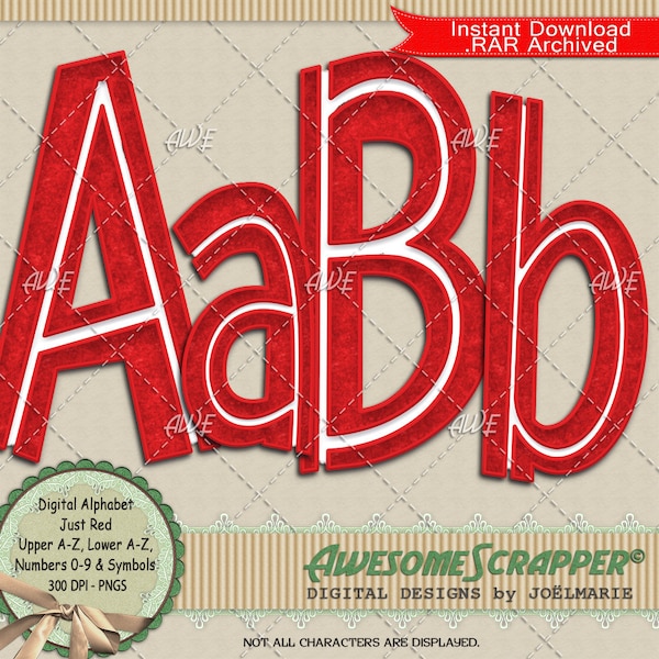 Digital Alphabet - Etsy