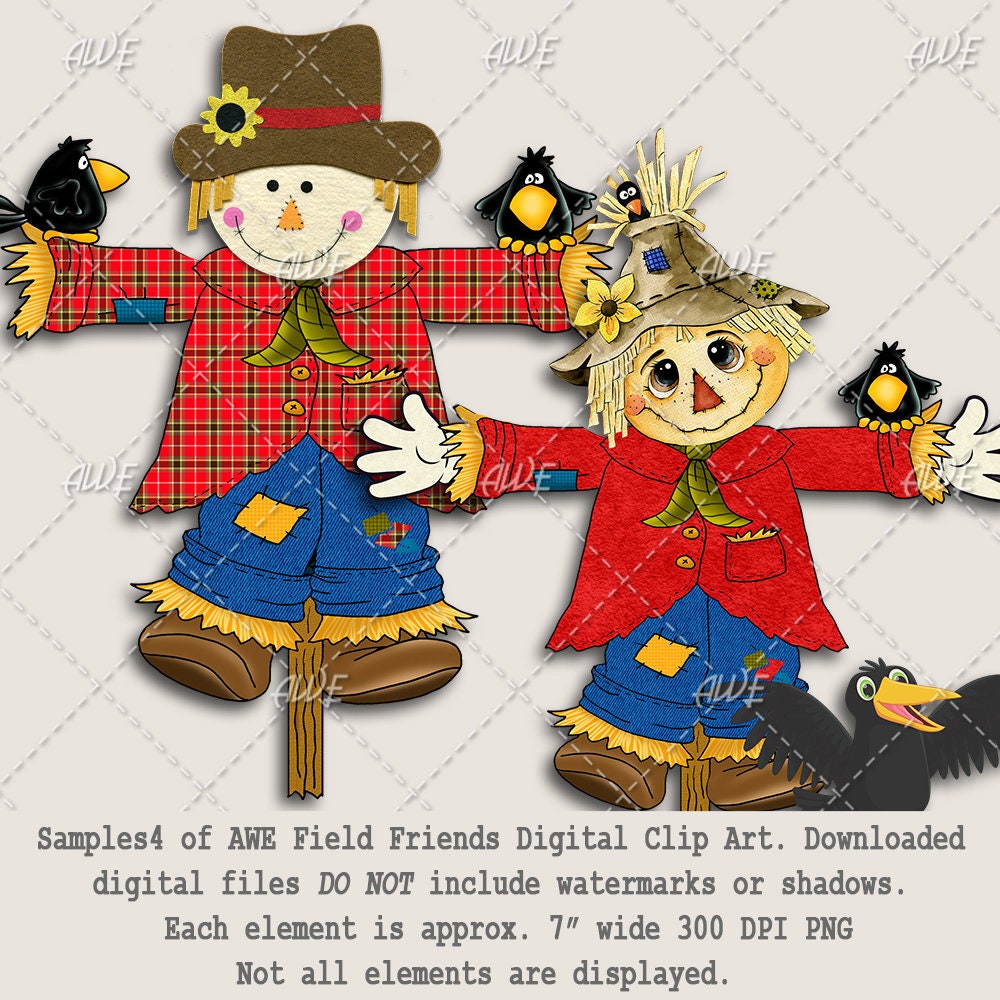 Field Friends Digital Clip Art by Awesomescrapper - High Quality, 300 ...