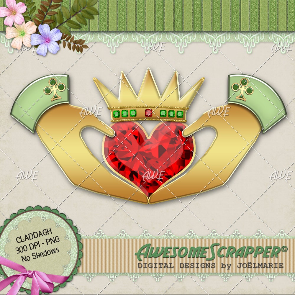 Irish Claddagh Clip Art