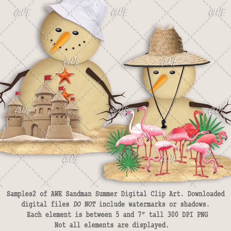 Sandman Summer Digital Clip Art by Awesomescrapper High - Etsy