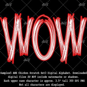 Chicken Scratch Set3 Digital Alphabet by Awesomescrapper - High Quality ...