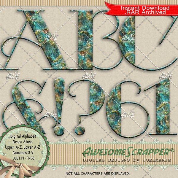 Digital Alphabet - Etsy