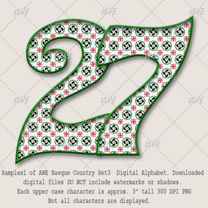 Basque Country Set3 Digital Alphabet by Awesomescrapper - High Quality ...