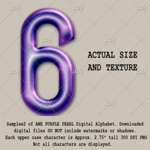 Purple Pearl Digital Alphabet by Awesomescrapper - High Quality, 300 ...