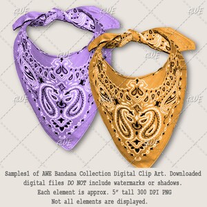 Bandana Collection Digital Clip Art by Awesomescrapper - High Quality ...