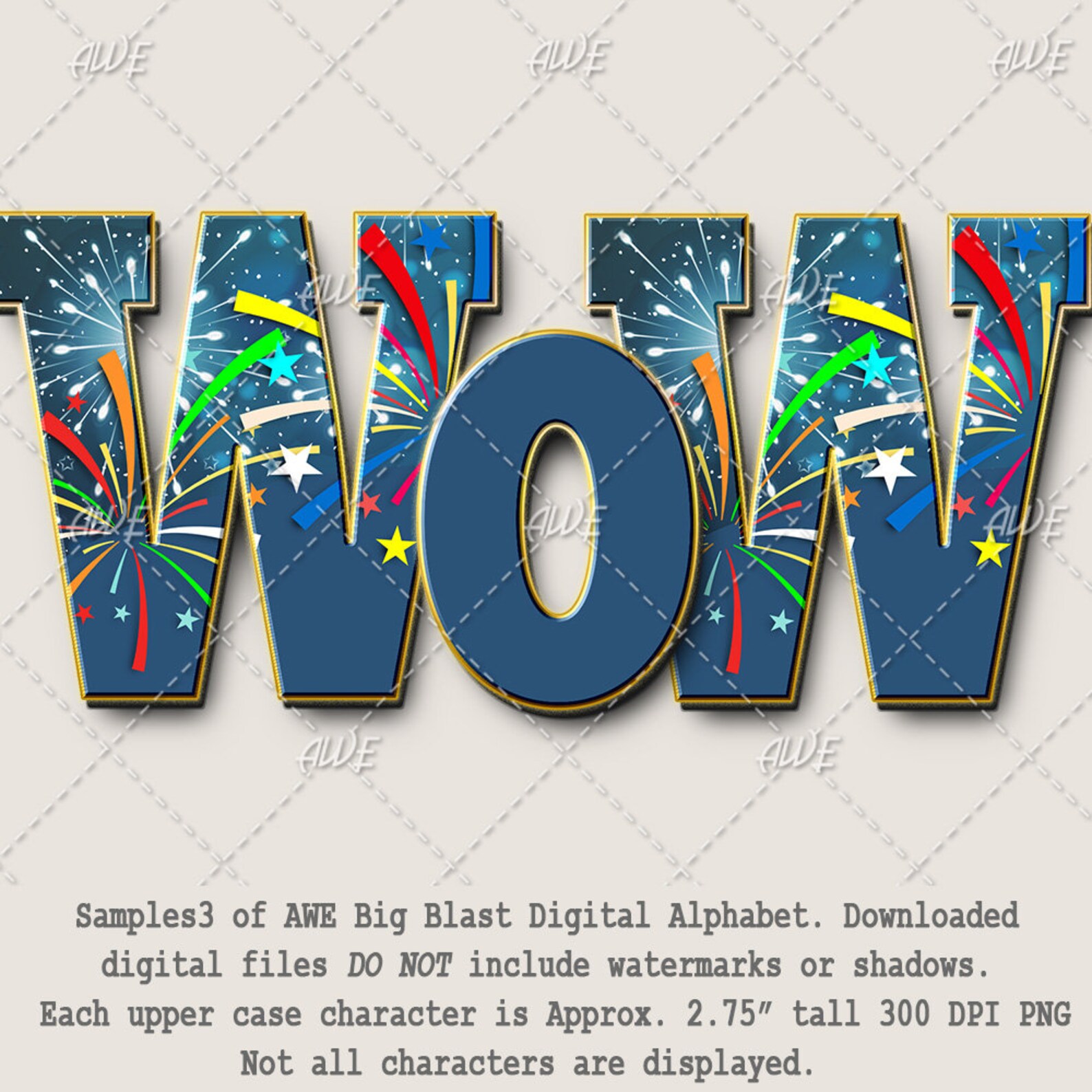 Big Blast Digital Alphabet by Awesomescrapper - High Quality, 300 DPI ...