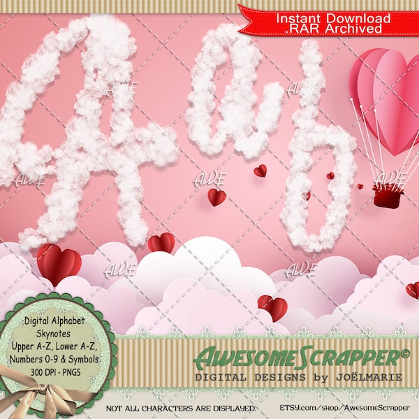 Digital Alphabet - Etsy