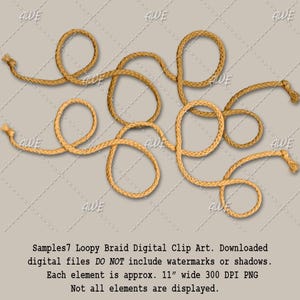 Loopy Braid Digital Clip Art by Awesomescrapper - High Quality, 300 DPI ...
