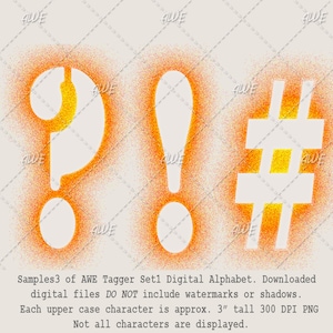 Tagger Set1 Digital Alphabet by Awesomescrapper, High Quality 300 DPI ...