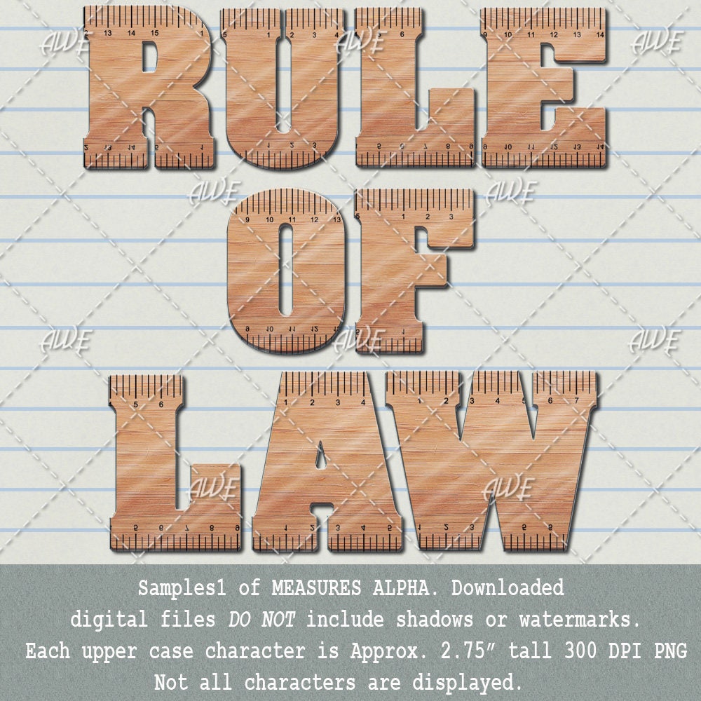 Measures Digital Alphabet by AwesomeScrapper Wooden Ruler | Etsy