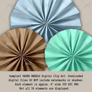 Paper Wheels Digital Clip Art by Awesomescrapper - High Quality, 300 ...