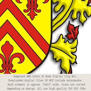 Coats of Arms Digital Art by Awesomescrapper - High Quality, 300 DPI ...
