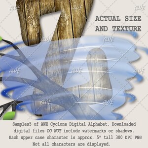 Cyclone Digital Alphabet by Awesomescrapper - High Quality, 300 DPI ...