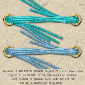 Eyelet Elements Digital Clip Art by Awesomescrapper - High Quality, 300 ...