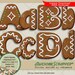 Gingerbread Digital Alphabet Set 2, by Awesomescrapper - Uppers, Lowers ...
