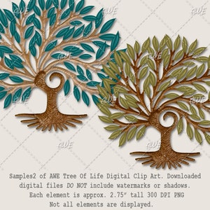 Tree of Life Digital Clip Art by Awesomescrapper High Quality, 300 DPI ...