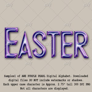 Purple Pearl Digital Alphabet by Awesomescrapper - High Quality, 300 ...