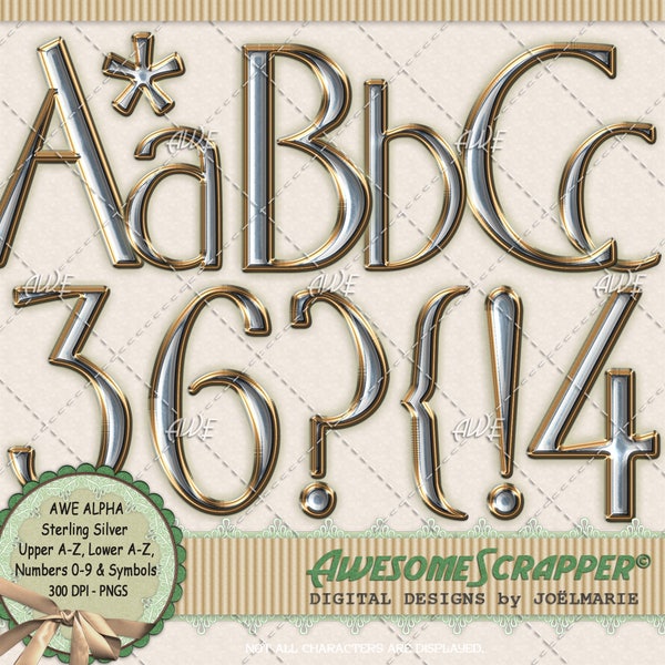 Sterling Silver Numbers and Symbols - Etsy