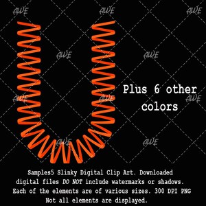SLINKY Digital Clip Art by Awesomescrapper - High Quality, 300 DPI Pngs ...