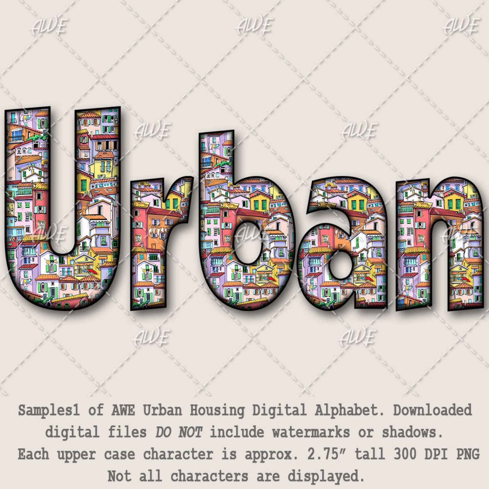 Urban Housing Digital Alphabet by Awesomescrapper, High Quality, 300 ...