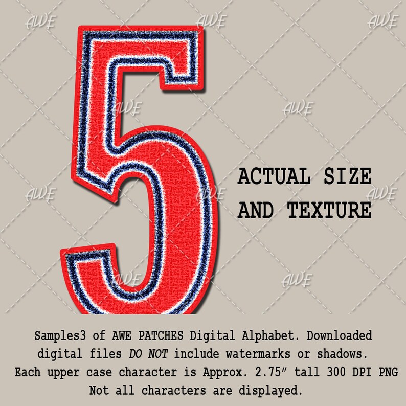 Patches Digital Alphabet by Awesomescrapper High Quality | Etsy