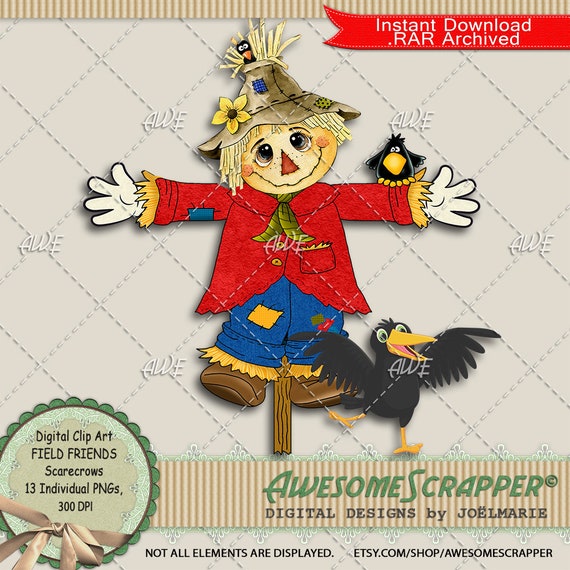 Field Friends Digital Clip Art by Awesomescrapper High - Etsy