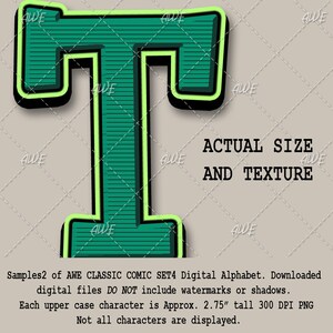 Classic Comic Set 4 Digital Alphabet by Awesomescrapper - High Quality ...