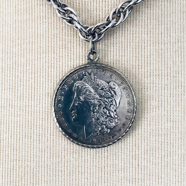 Morgan Silver Dollar Necklace - Etsy