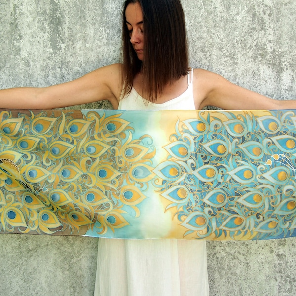 Feather Scarf - Etsy