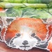 Red Panda Scarf, Hand Painted Silk Scarves, Veterinarian Gift for Him ...