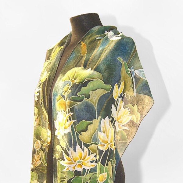 Dragonfly Silk Scarf - Etsy