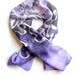 Buy Purple Scarves / Lilac Scarf / Bouquet of Lilacs Hand Painted on a Scarf / Eggplant / Violet ...