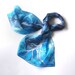 Ocean Blue Scarf Hand Painted Scarves With Tree Silk Scarf - Etsy