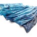 Big Blue Scarf XL Scarves Hand Painted on Silk Bathing Suit - Etsy
