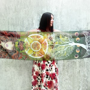 Silk Scarf - Celtic Tree of Life Scarf - Hand Painted Long Scarf ...