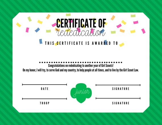 Girl Scout Investiture