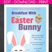 Breakfast With the Easter Bunny Flyer Template | Easter Egg Hunt Flyer ...