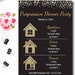 Progressive Dinner Party Invite Template, Neighborhood Dinner Party ...