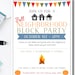 Fall Neighborhood Block Party Flyer Template, Fall Backyard Party ...
