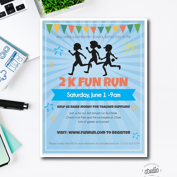 Fun Run Flyer - Etsy