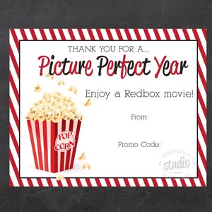 Redbox Movie Printable, Use It to Gift Promo Codes, Teacher ...