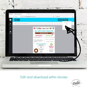 Editable Weekly Donut Teacher Newsletter Template Notes to Parents ...