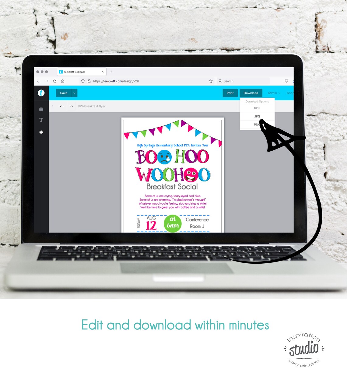 Boohoo Woohoo School Flyer Template First Day of School - Etsy