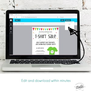 T-shirt Sales Flyer Template, PTA, PTSA, PTO, Church Fundraiser Flyer ...